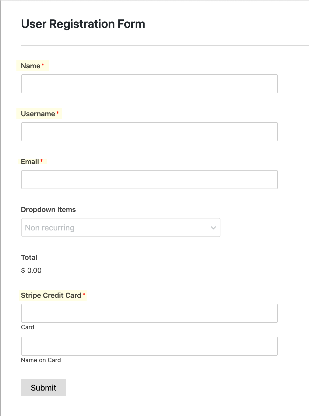 WPForms to MemberPress Registration - Basic Setup - Ristretto Apps Documentation